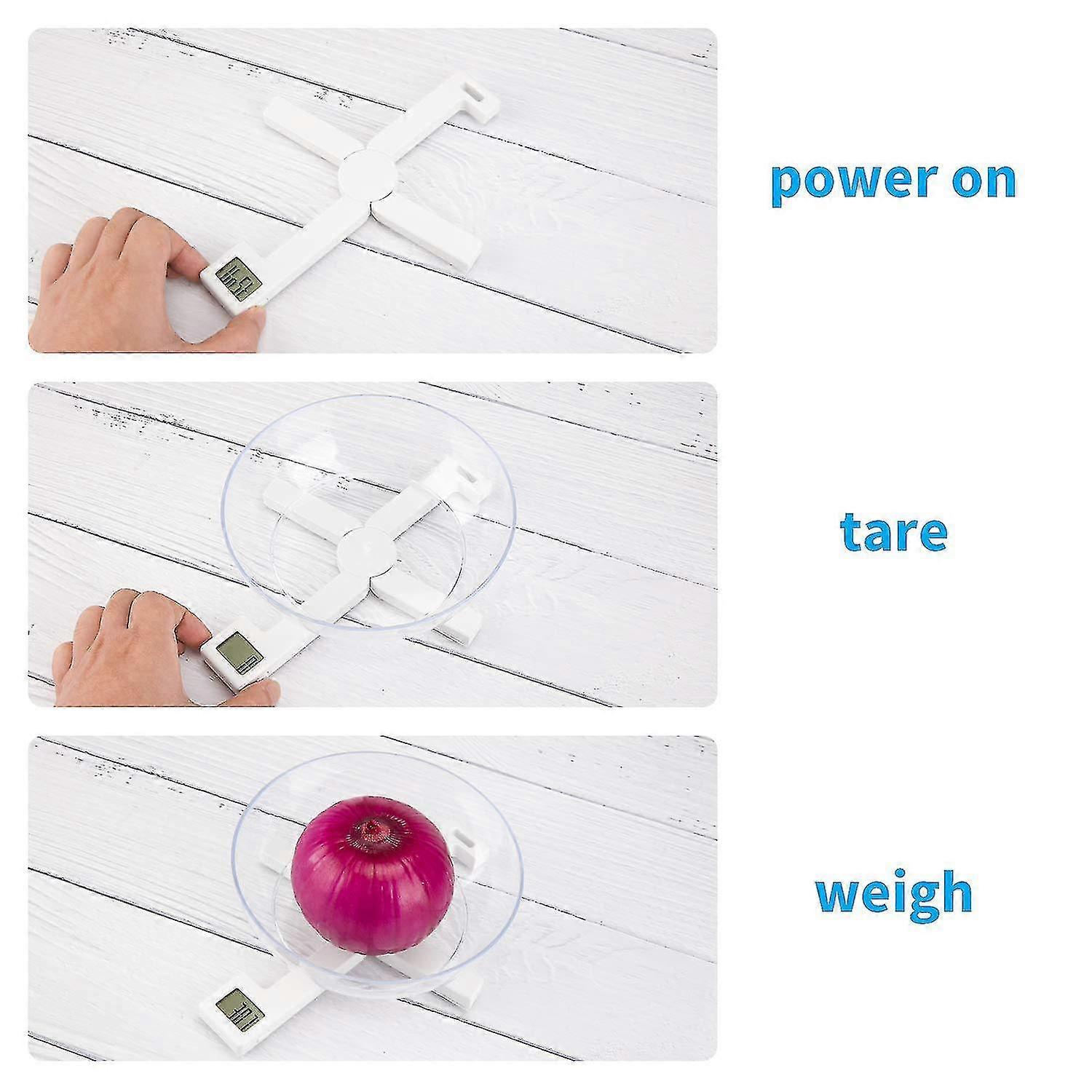 Compact Folding Digital Kitchen Scale, Highly Accurate Portable Food ...