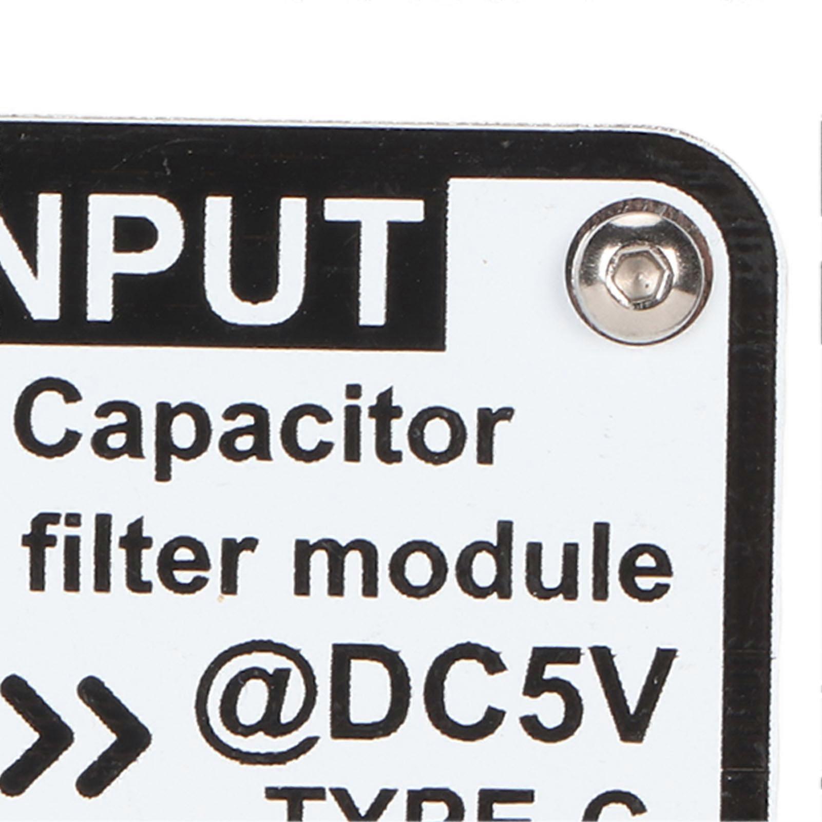 Capacitor Power Filter Module Professional Aluminum Alloy Shell Type C Interface Power Filter ...