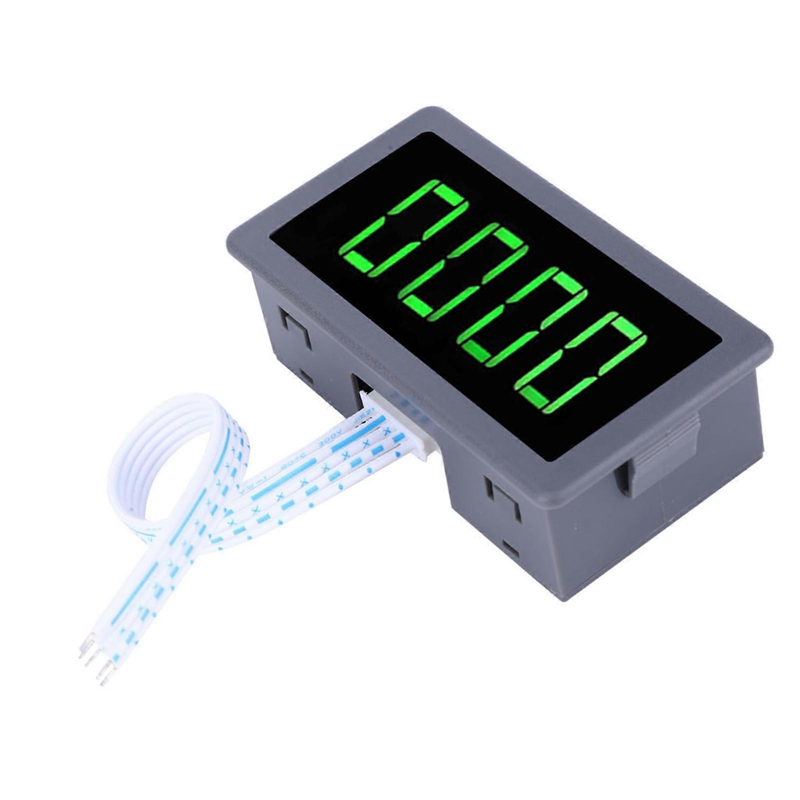 Green 4 Digit LED Motor Tachometer RPM Speed Measure Meter NPN Hall ...