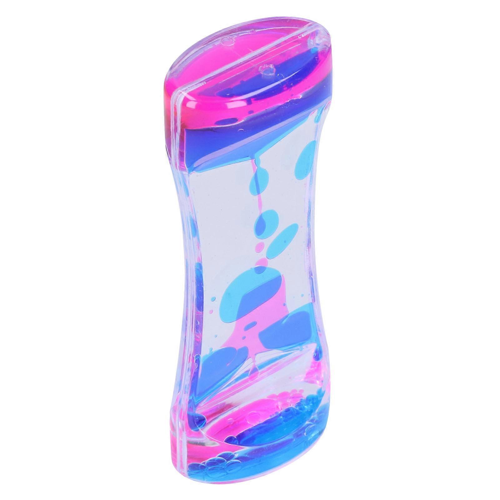 Double Color Liquid Motion Bubbler Timer Hourglass Liquid Bubbler Toy ...