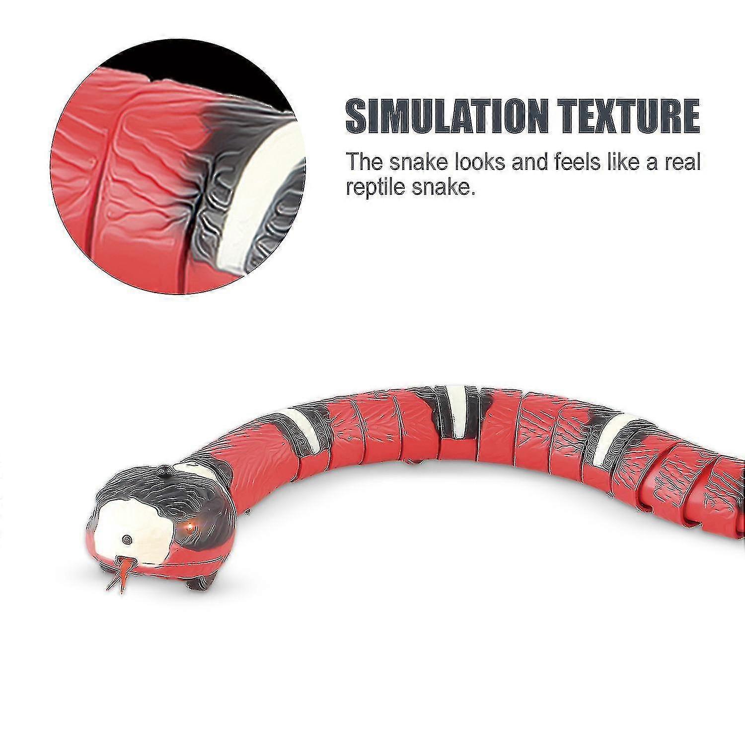 Smart Sensing Snake Toy, Interactive Toys Usb Rechargeable Realistic ...