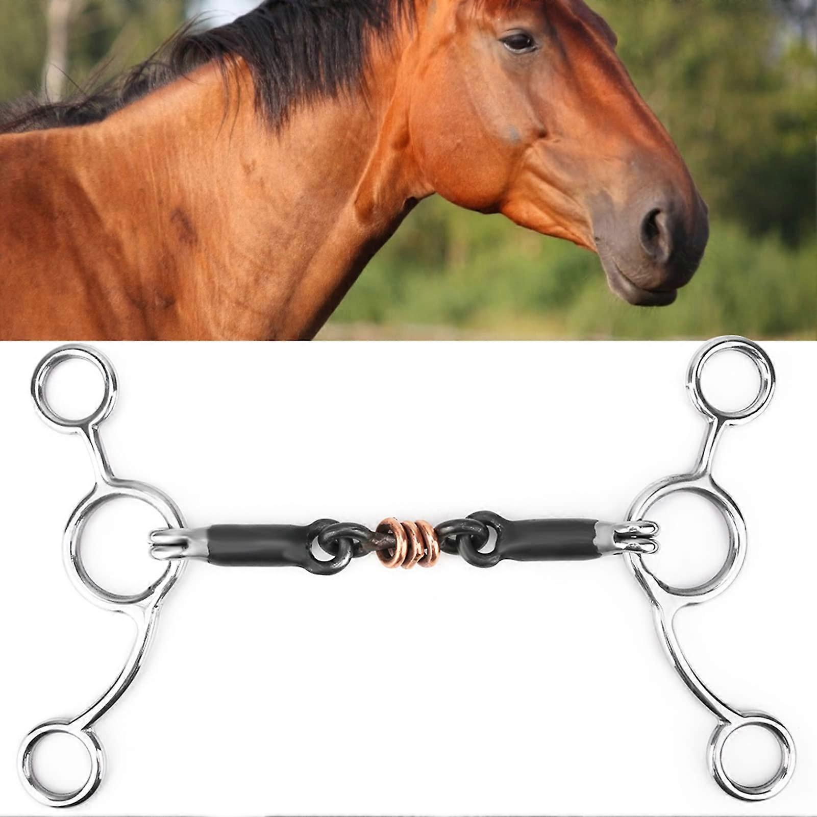 Stainless Steel Ring Snaffle Bit, Snaffle Horse Bit, Durable Horse Chew ...