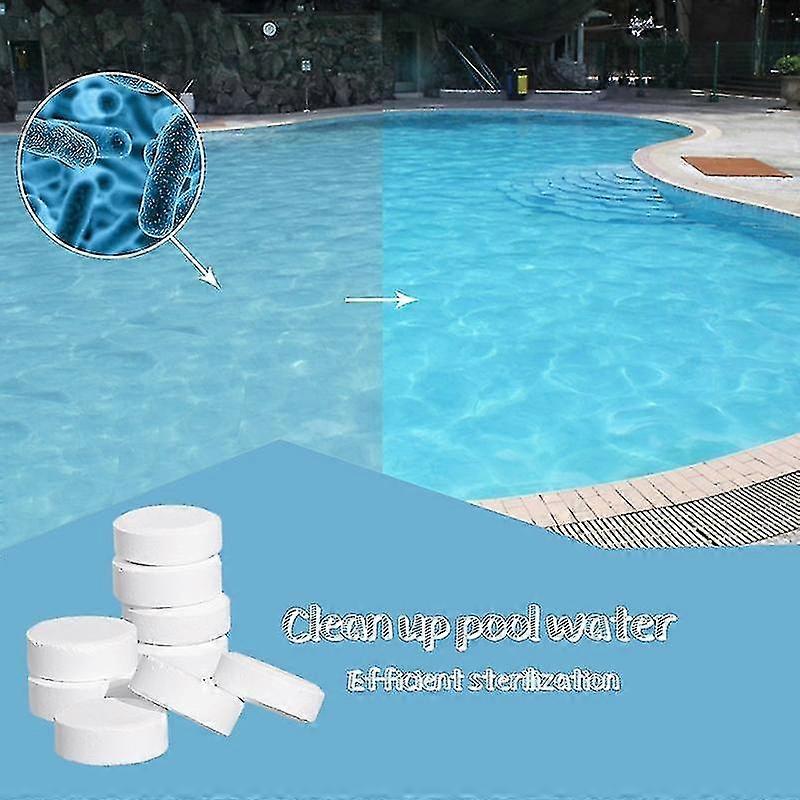 50 Pcs/box Chlorine Dioxide Tablets Cage Disinfectant Ph Adjuster ...