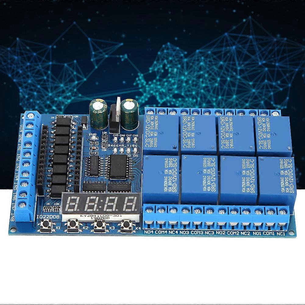 DC 12V 8 Channel Pro Mini PLC Relay Shield Module Delay Timer Switch ...