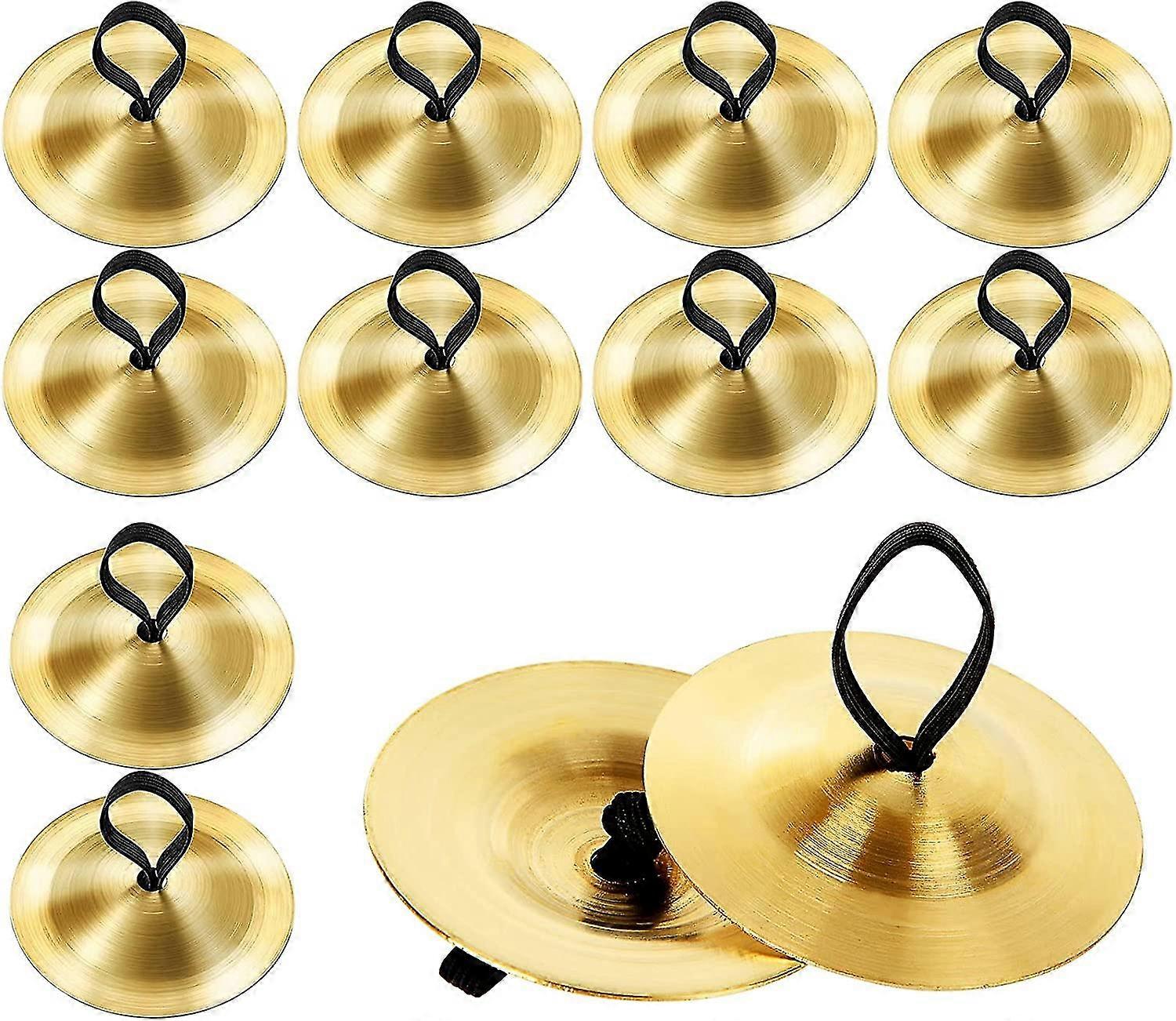 12 Pieces Finger Cymbals Finger Symbols Instrument, Zills Finger ...