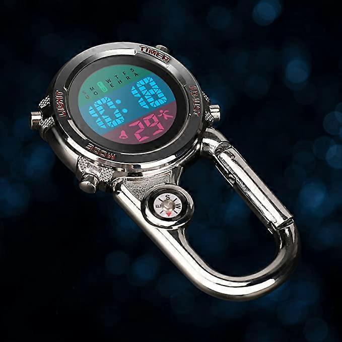 Carabiner Watch Digital Clip on Quartz Watch Multifunctional Carabiner ...