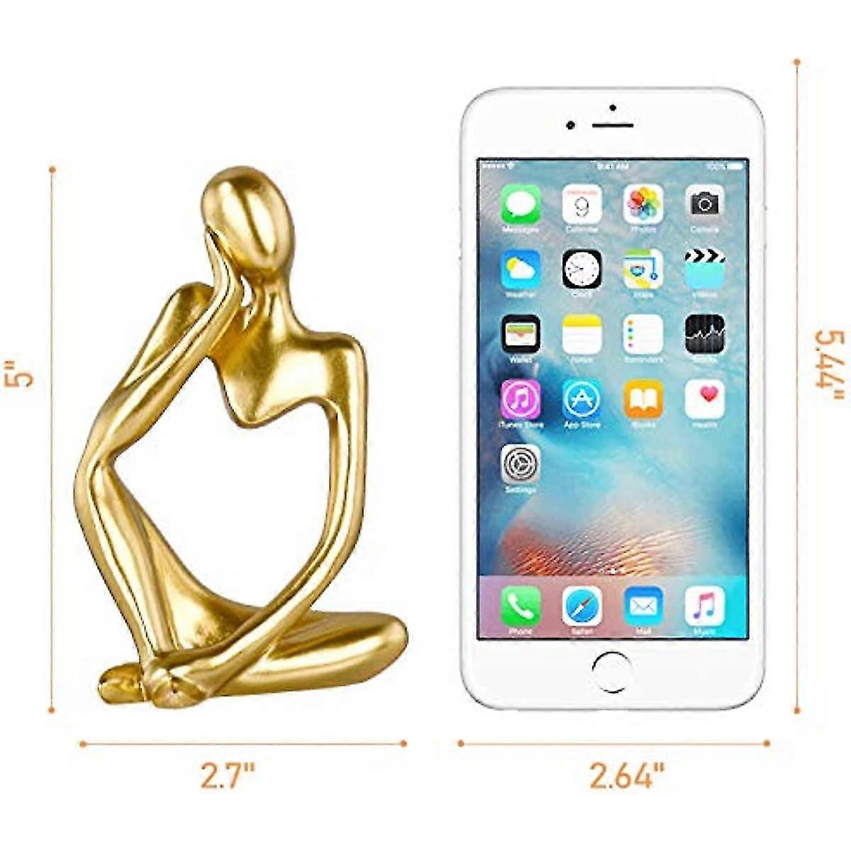 The Thinker Statue Mini Abstract Resin Thinker Statue For Modern Home ...