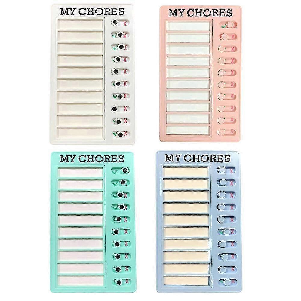 4 Pieces Chore Chart for Kids to do List Chores Checklist Task Board ...
