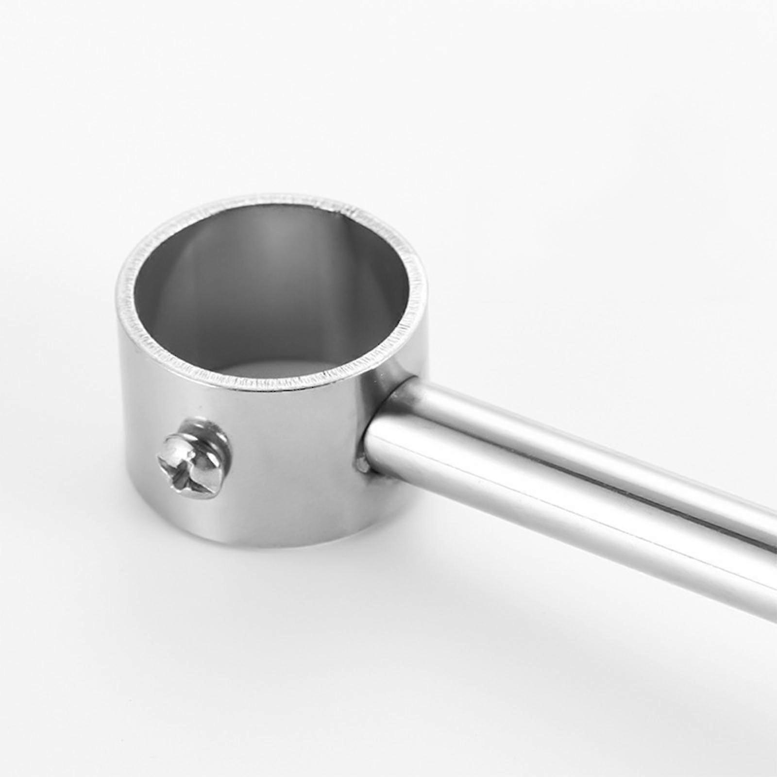 Wardrobe Hanger Pipe Bracket 25mm Dia Clothes Rails Home Use Shower ...