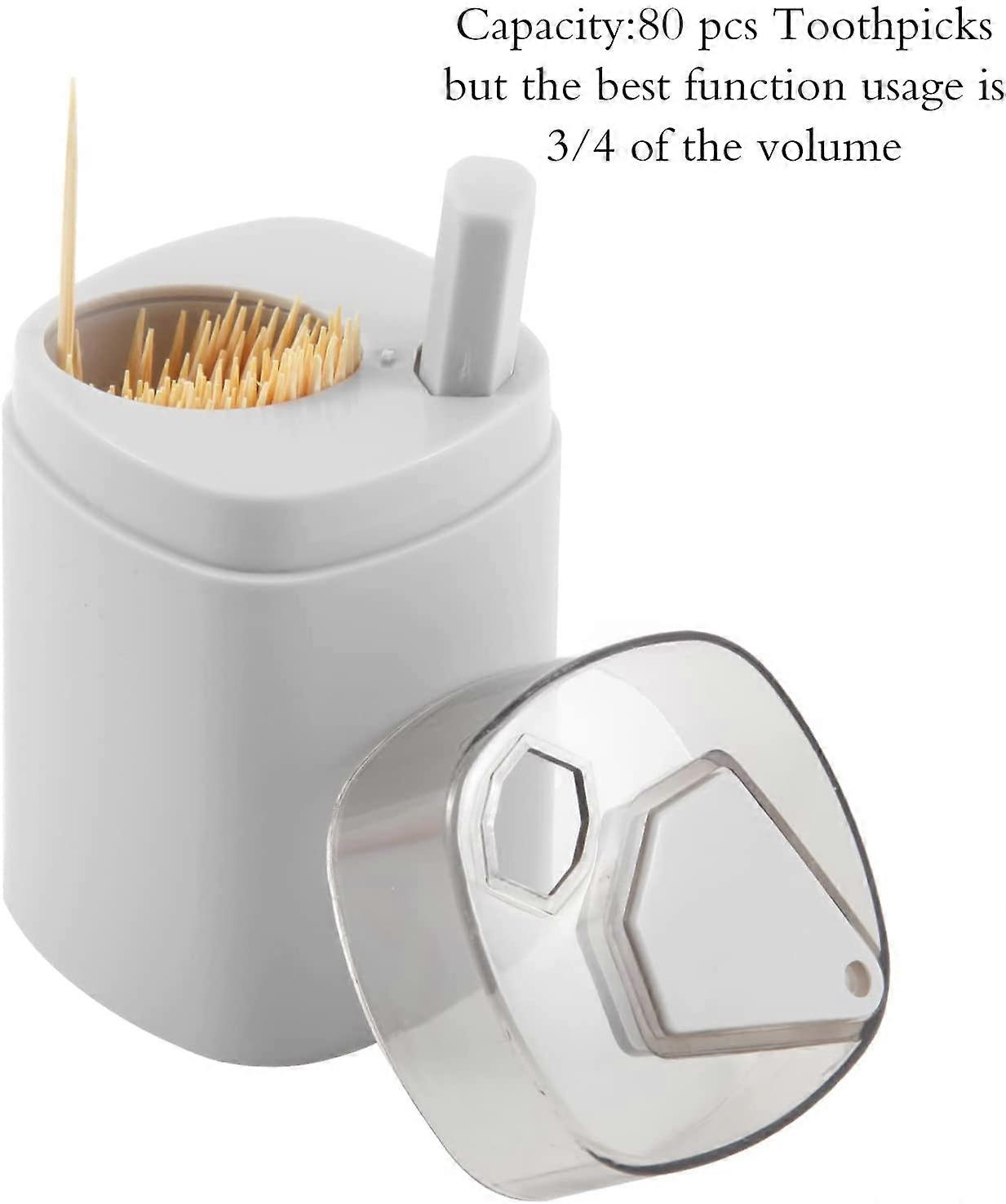 Toothpick Dispenser, 3 Pack Toothpick Holder Dispenser, Pop-Up ...