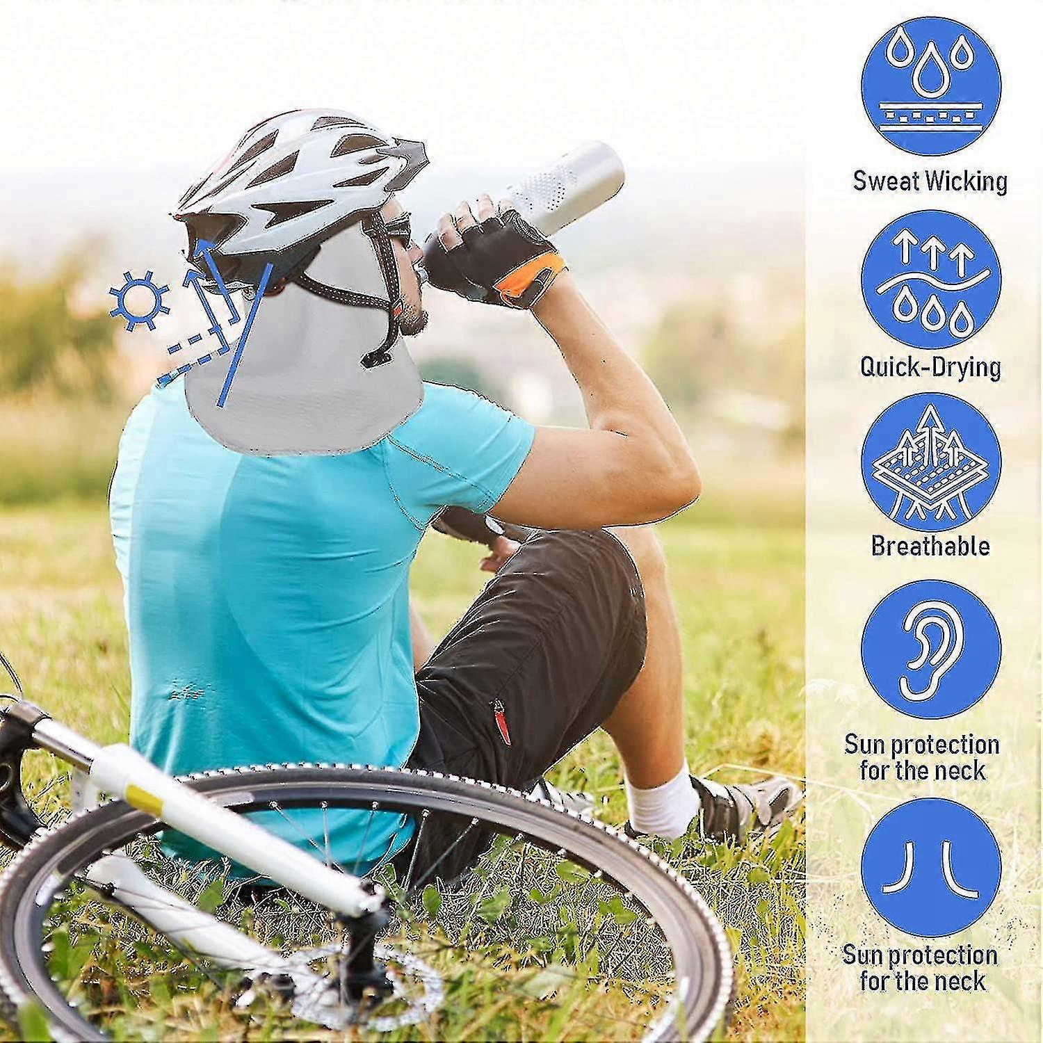 3 Pieces Helmet Liner With Neck Mask, Cooling Skull Caps Sweat Wicking ...