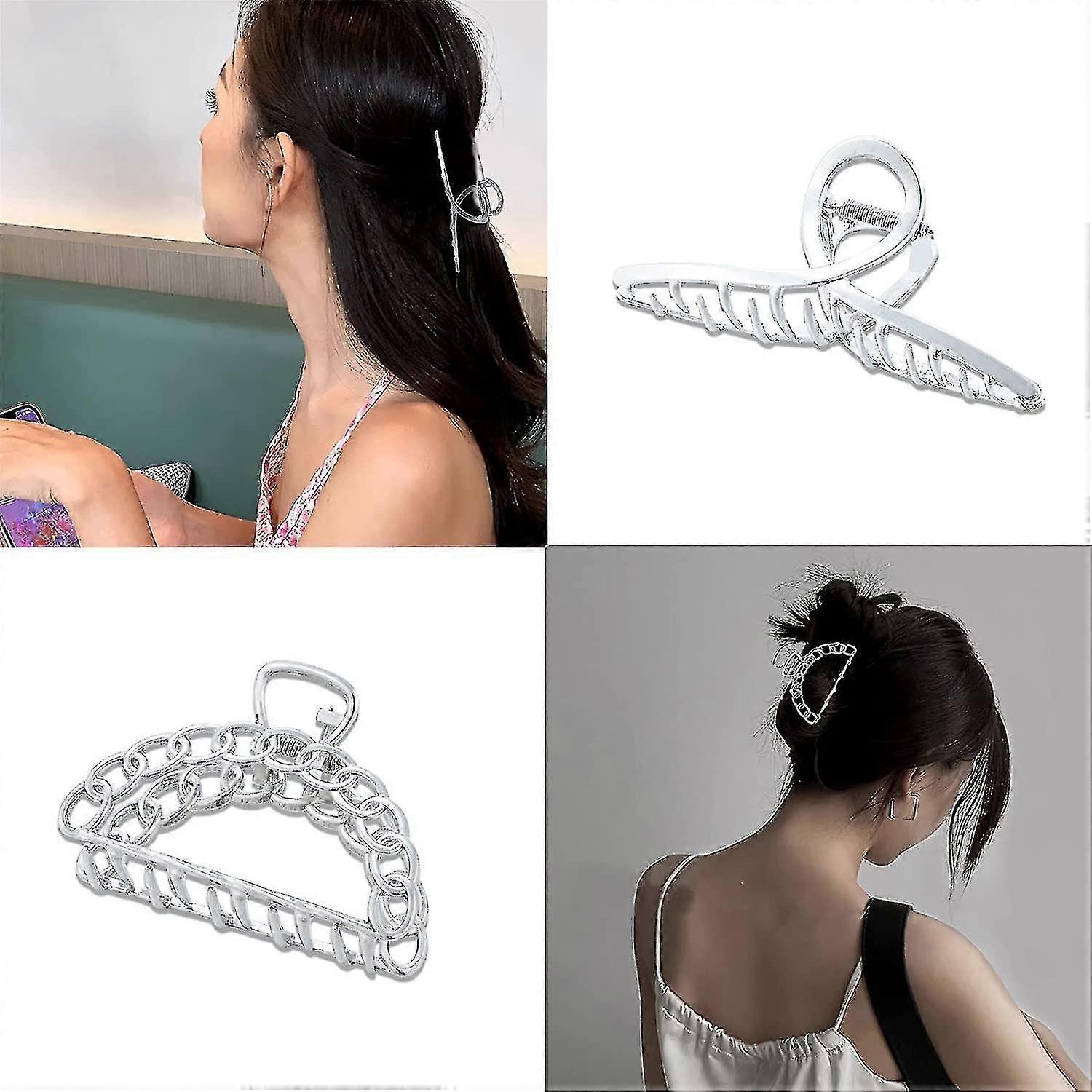 H Clips, 4pcs Lar Metal H Jaw Clips Hollow Non-slip Hold H Clips ...