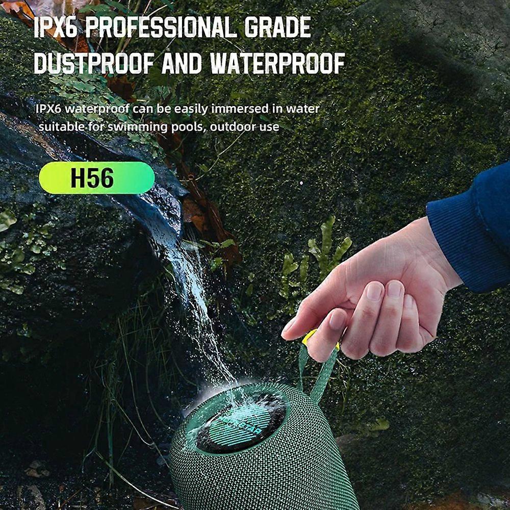 HOPESTAR H56 Outdoor Wireless Bluetooth Speaker Portable Stereo RGB Light TWS Subwoofer | Fruugo UK