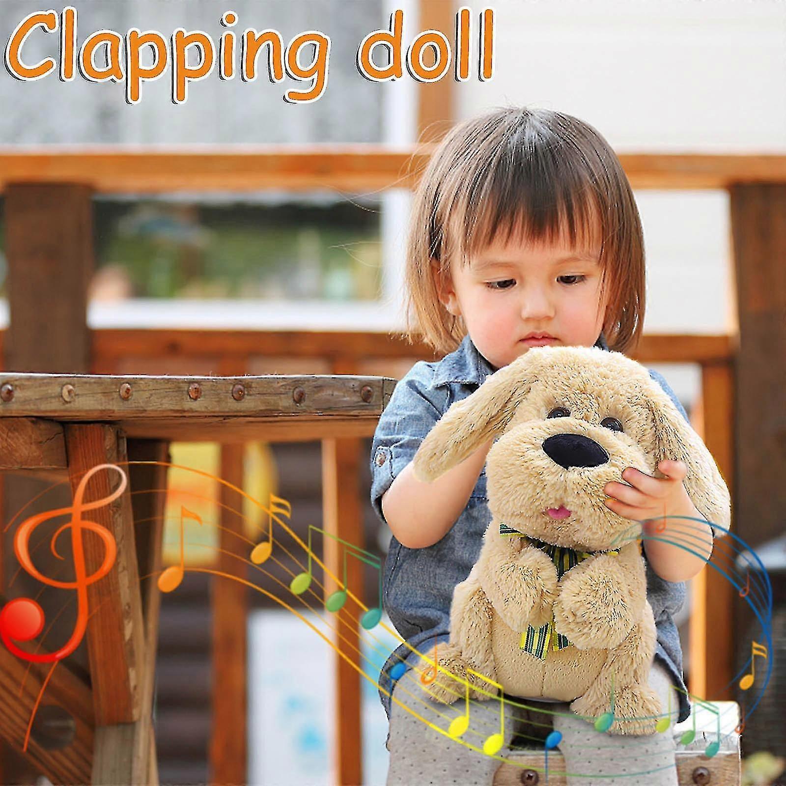 Interactive Clapping Dog Musical Animal Singing Plush Toy Puppy Gift ...
