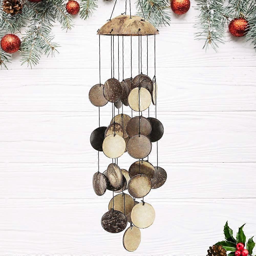 Coconut Shell Outdoor Wind Chimes, Outdoor Bamboo Wind Chimes, Perfect ...