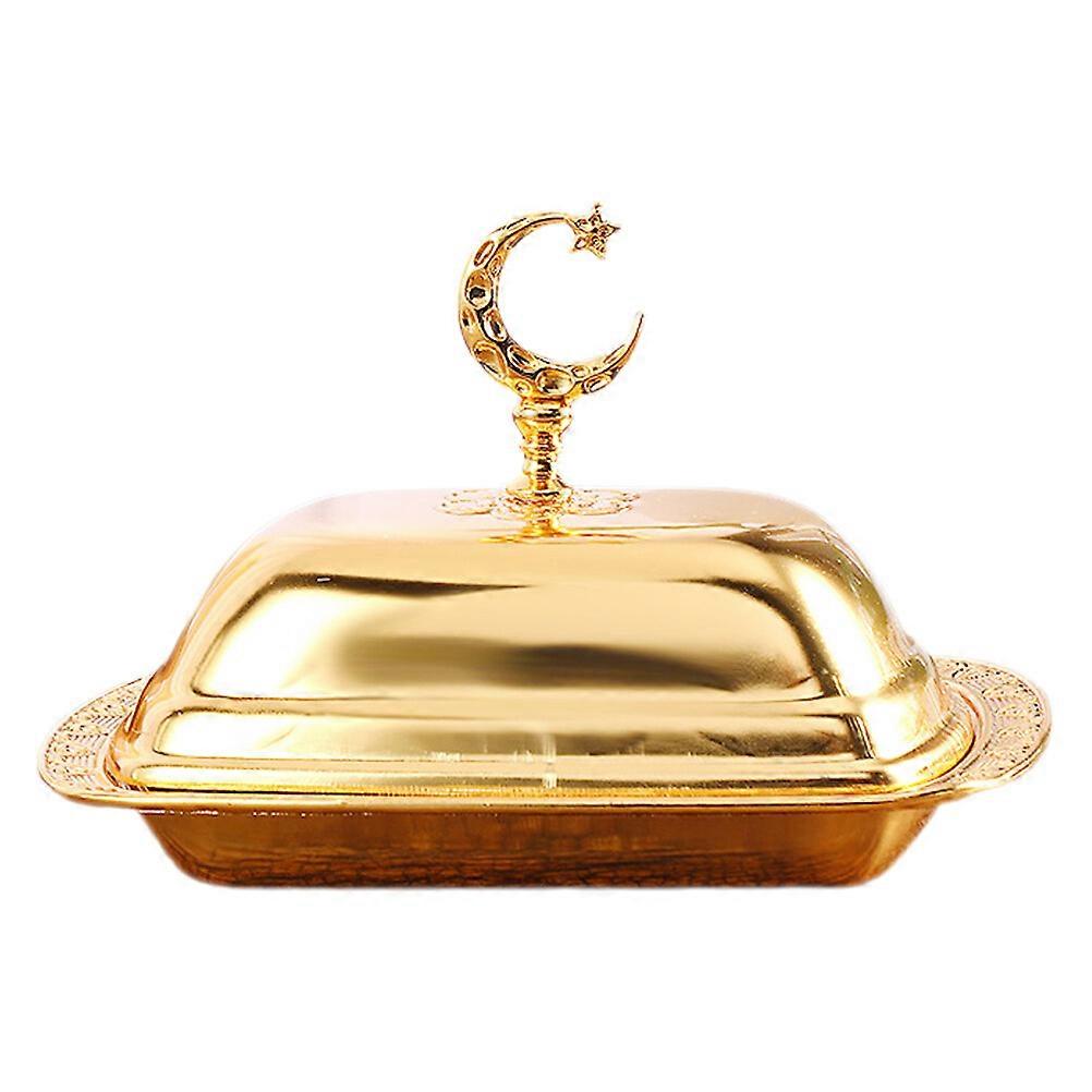 Metal Butter Dish European Style Countertop Butter Keeper Serving Tray ...