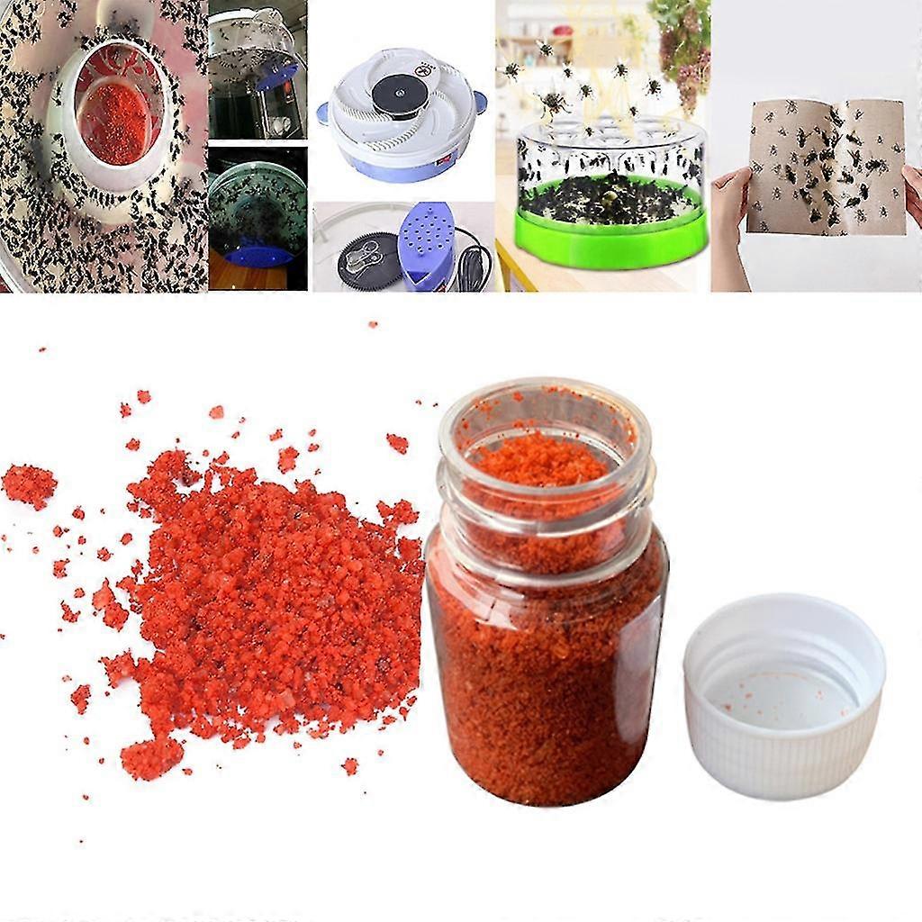1 Bottle Fly Killing Bait Poison Red Drug Powder Attractant Repeller ...