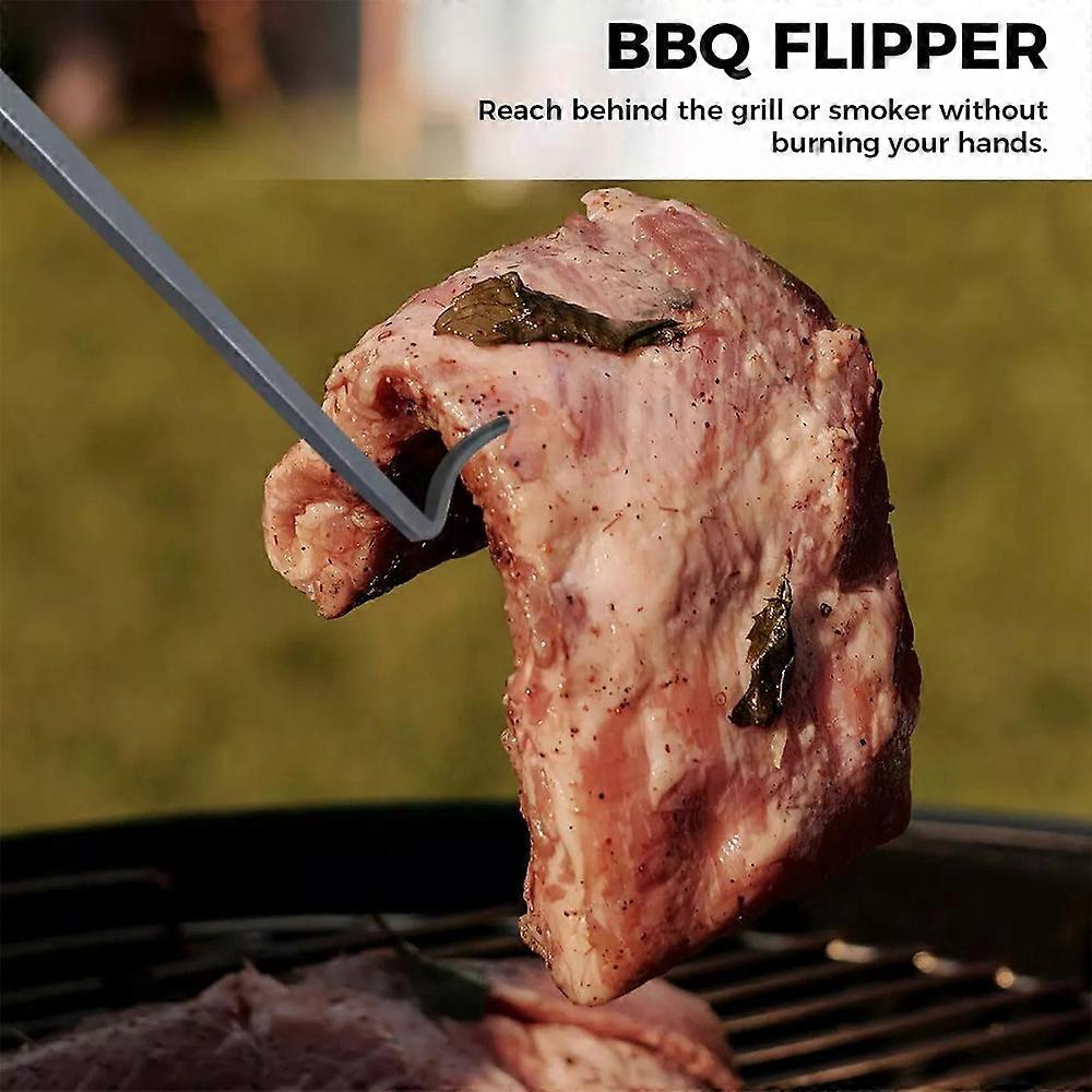 BBQ Food Flipper, Food Flipper and Meat Hook, Flips Cooking Turners ...