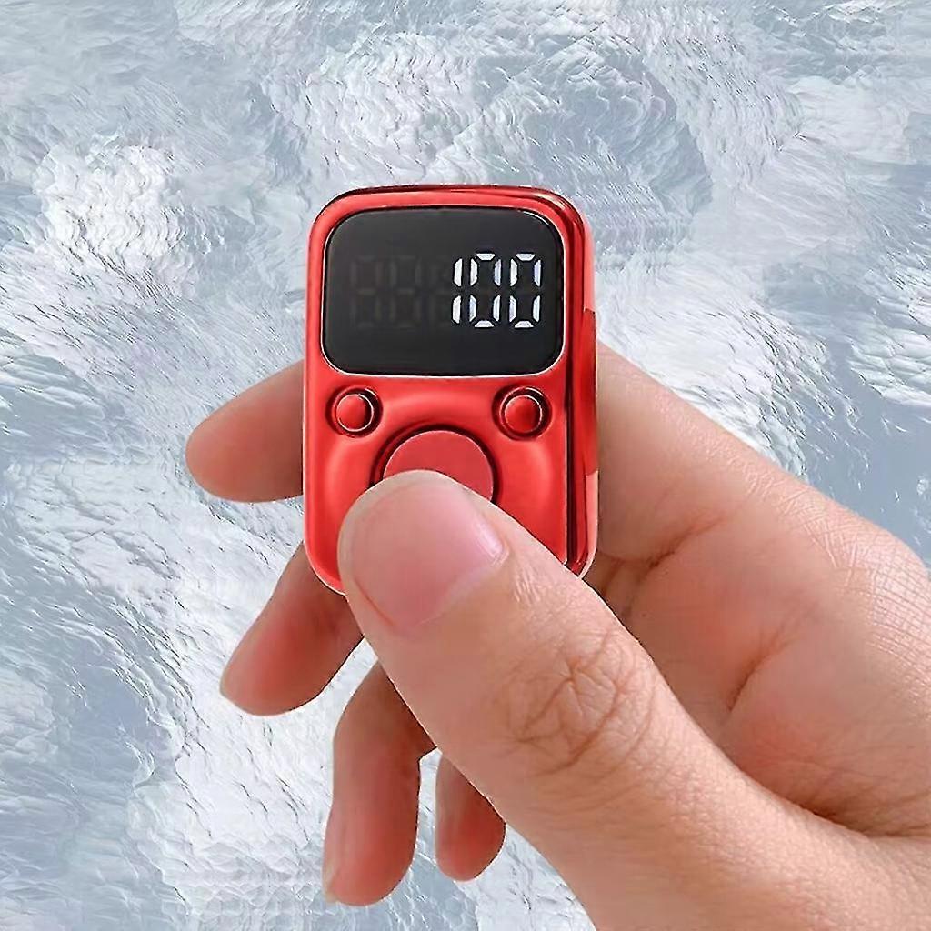 Digital LED Finger Ring Hand Tally Counter Prayer Rechargeable Counters ...