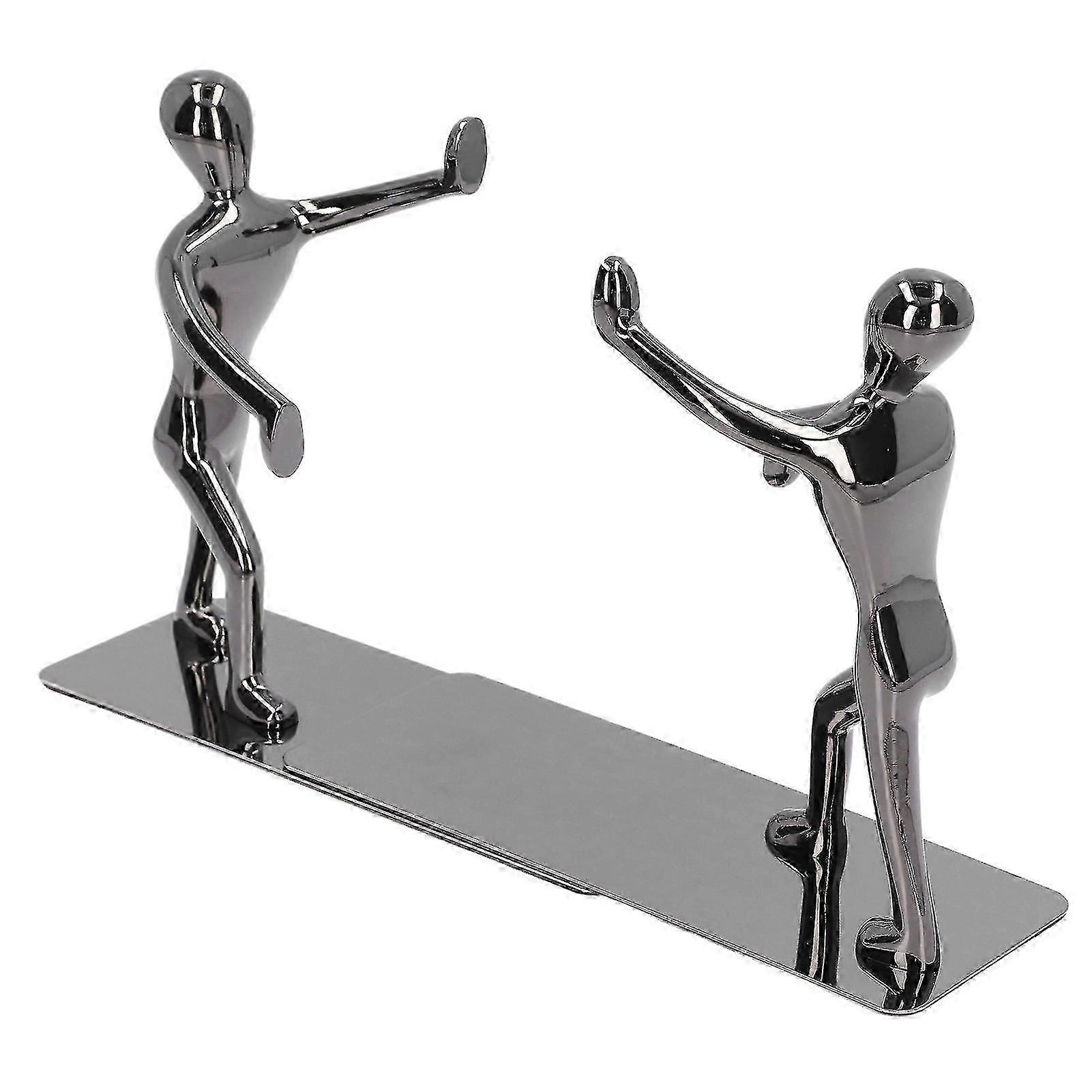 Black Book Holders 2pcs Human Shape Modern Stainless Steel Decorative ...