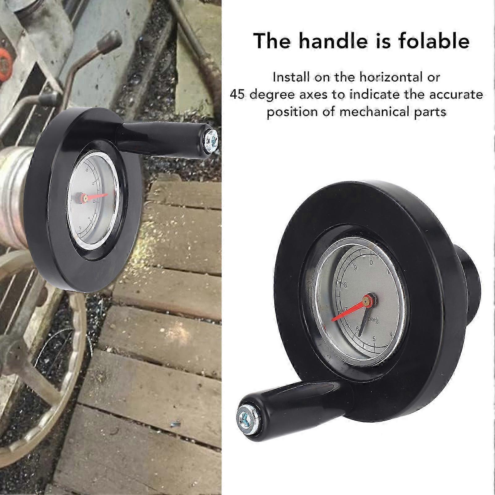 12x100MM Dial Handwheel with Handle - 0 to 9 Position Indicator for ...