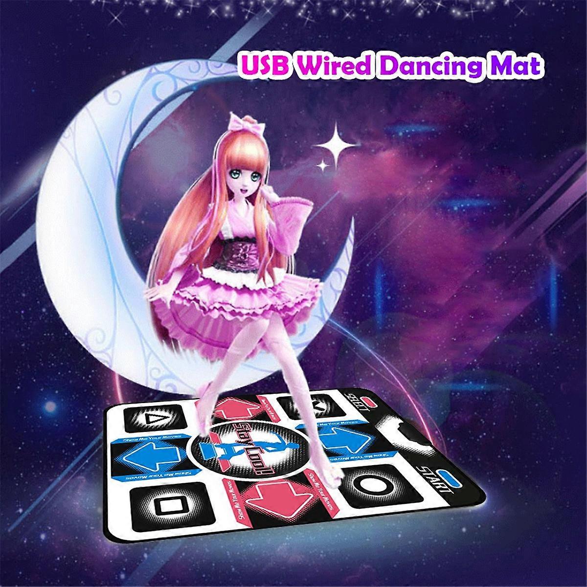 USB Wired Dance Mats 11Keys Dancing Game Step Pad HD Foot Print Dancer Blanket Dancer Blanket ...