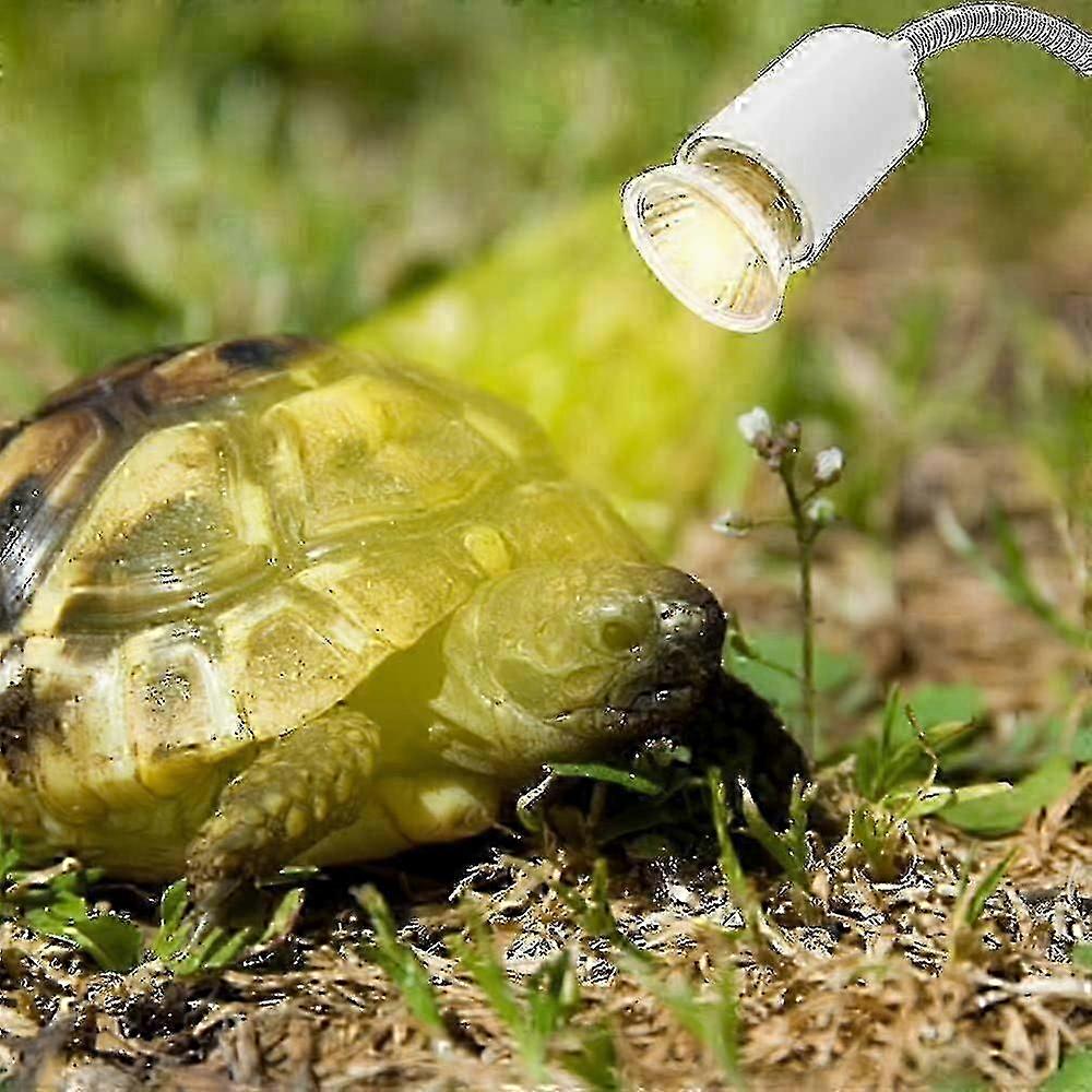Tortoise Heat Lamp with 3 UVA/UVB Bulbs 25W/50W/75W & Tank Temperature ...