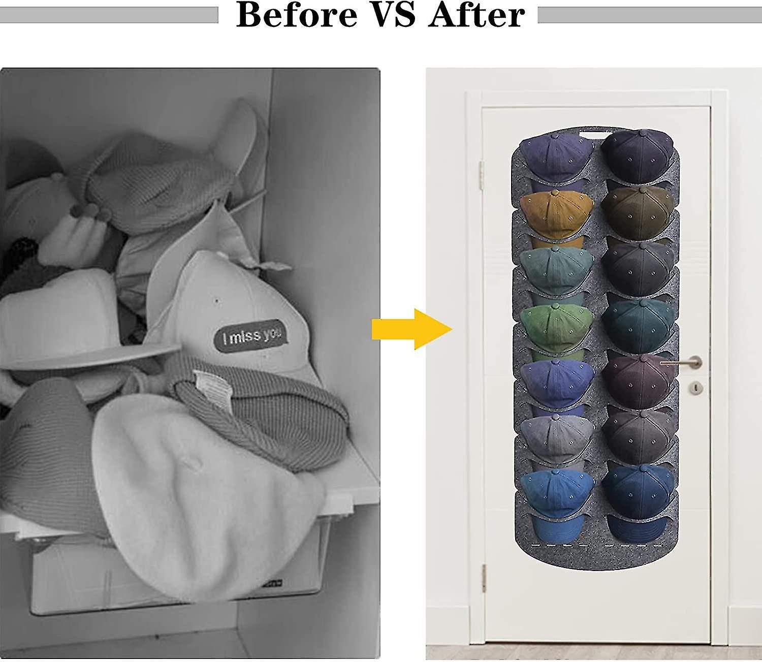 Hat Rack For Baseball Caps Hanging Hat Rack Over The Door Baseball Hat ...