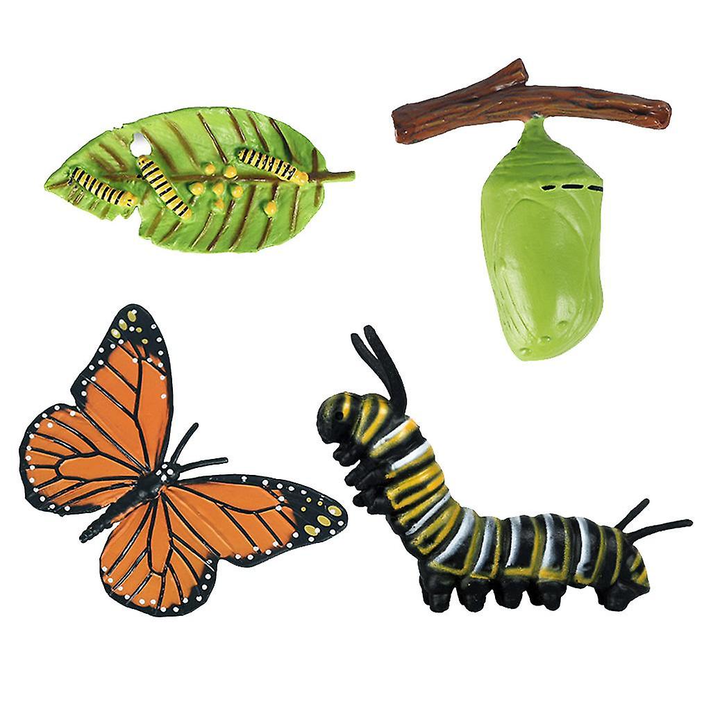 3Set Ant Butterfly Hen Simulation Animal Figures Set Growth Process ...