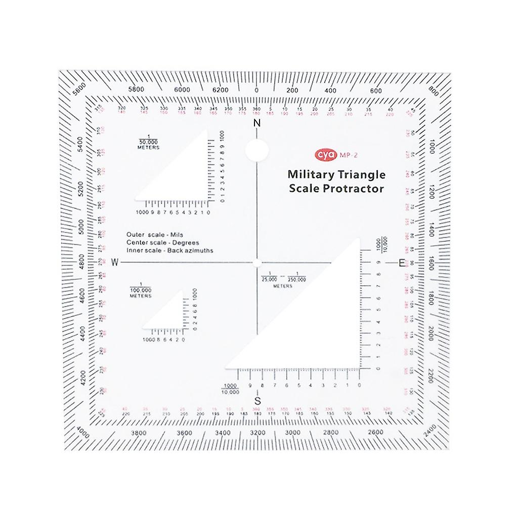 MilitaryProtractor MGRS Coordinate Scale TransparentTopographical Map ...