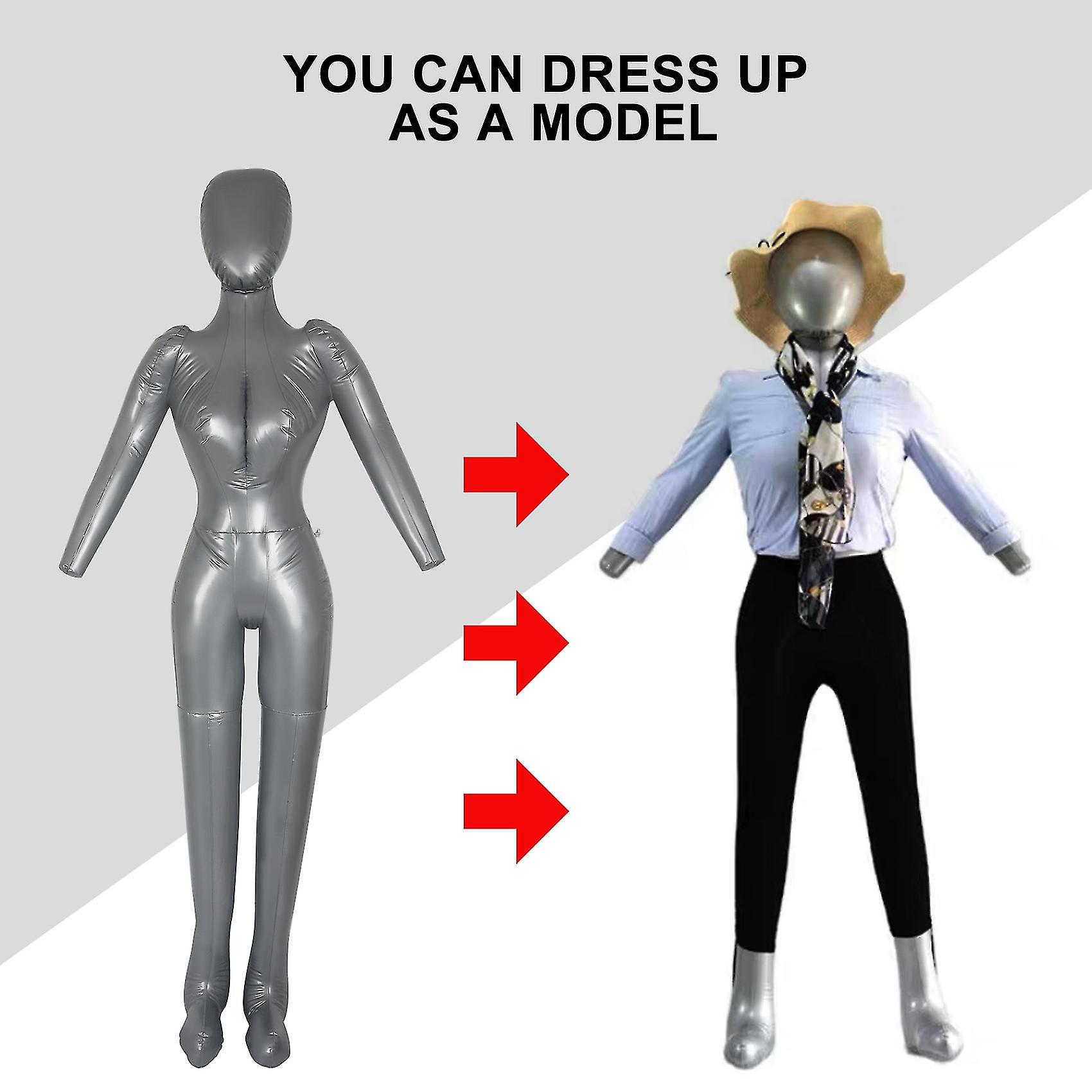 Inflatable Full Body Female Model With Arm Ladies Mannequin Window ...