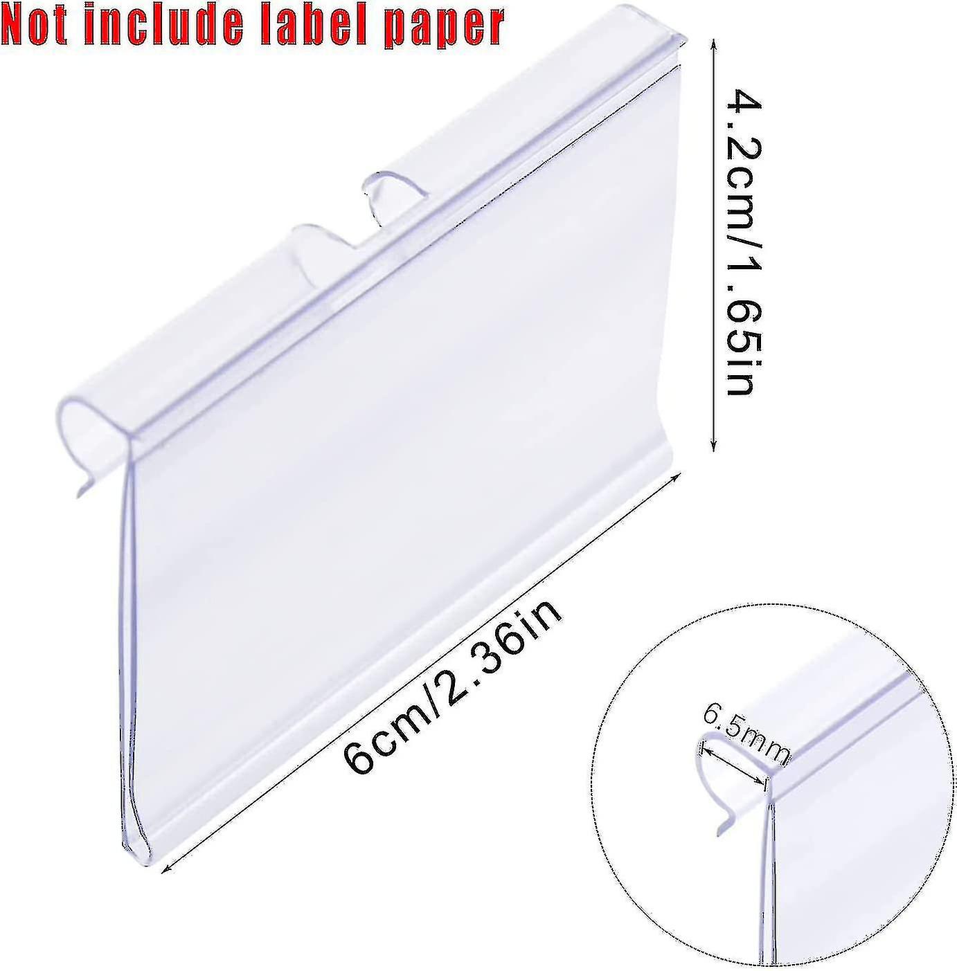 Clear Plastic Label Holders For Wire Shelf Retail Price Label, Basket ...