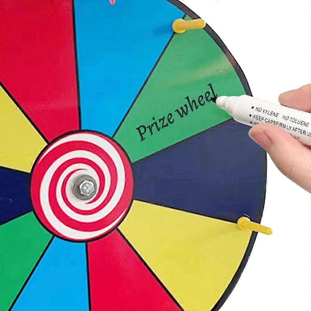 Spinning Prize Wheel 30CM 15 Color Slots Tabletop Roulette Wheel with ...