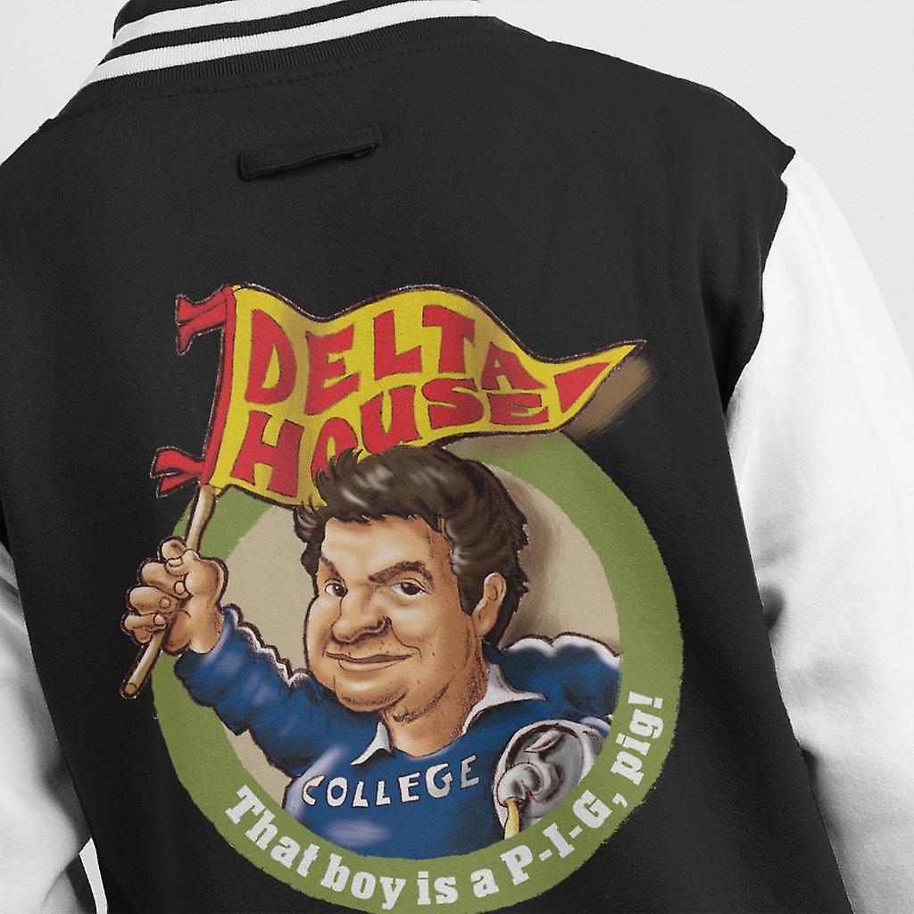 Animal House Delta House That Boy Is A Pig Men's Varsity Jacket | Fruugo US