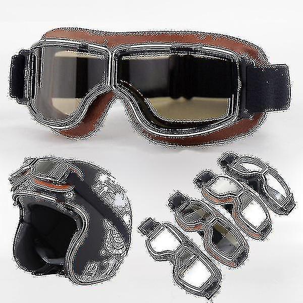 Retro Aviator Motorcycle Goggles | Fruugo UK