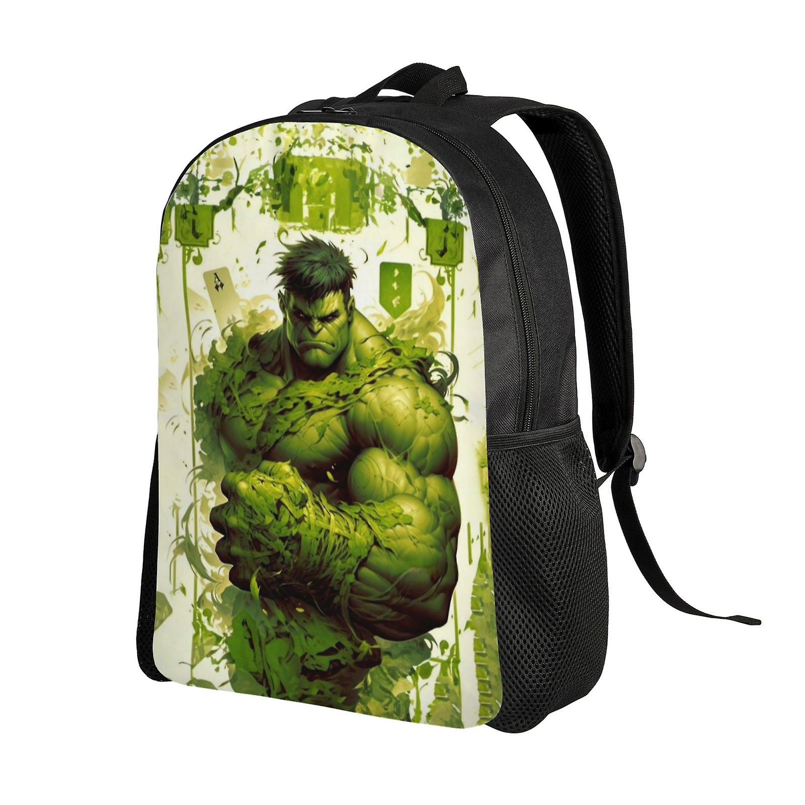 Green Hulk Backpacks For Boys Girls Laptop Bags Lightweight Durable ...