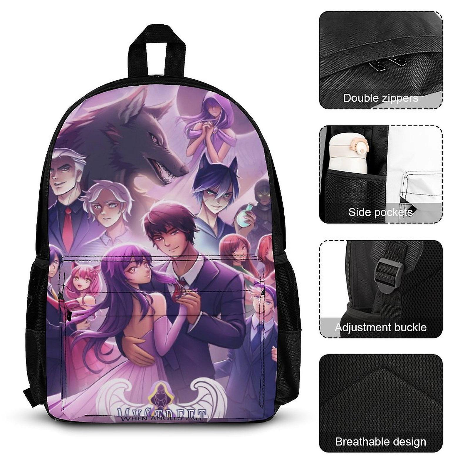Aphmau Backpack 3 Piece Set Laptop Backpack with Pencil Case Lunch Bag ...