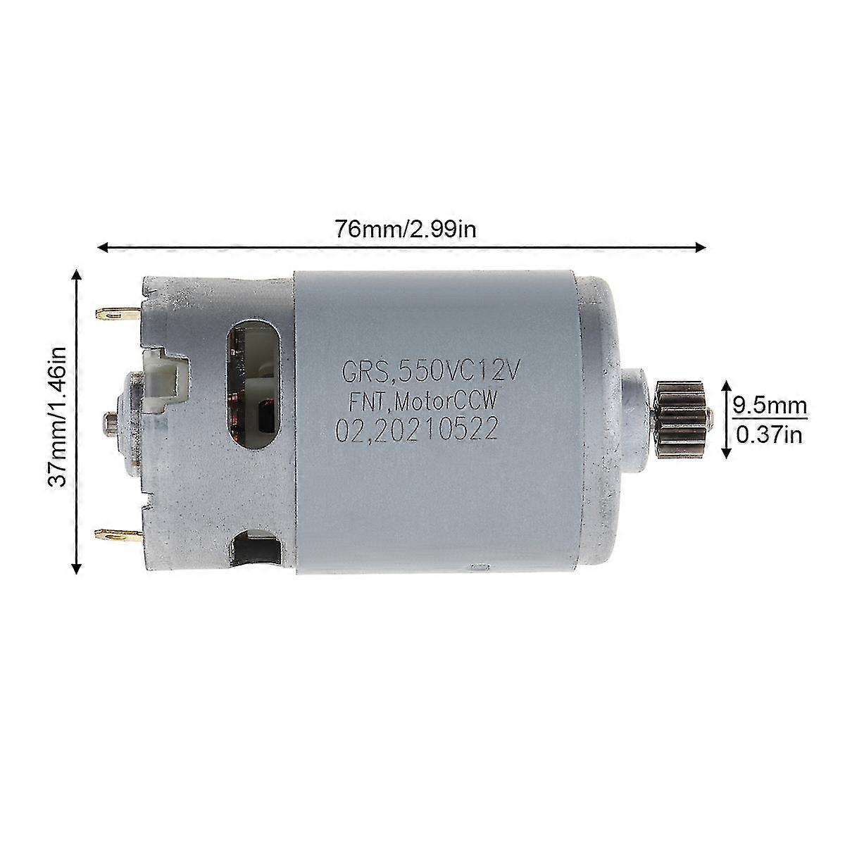 Grs550vc 14 Teeth Dc Motor 21500-29000rpm Lithium Drill Motor Dc 21v ...