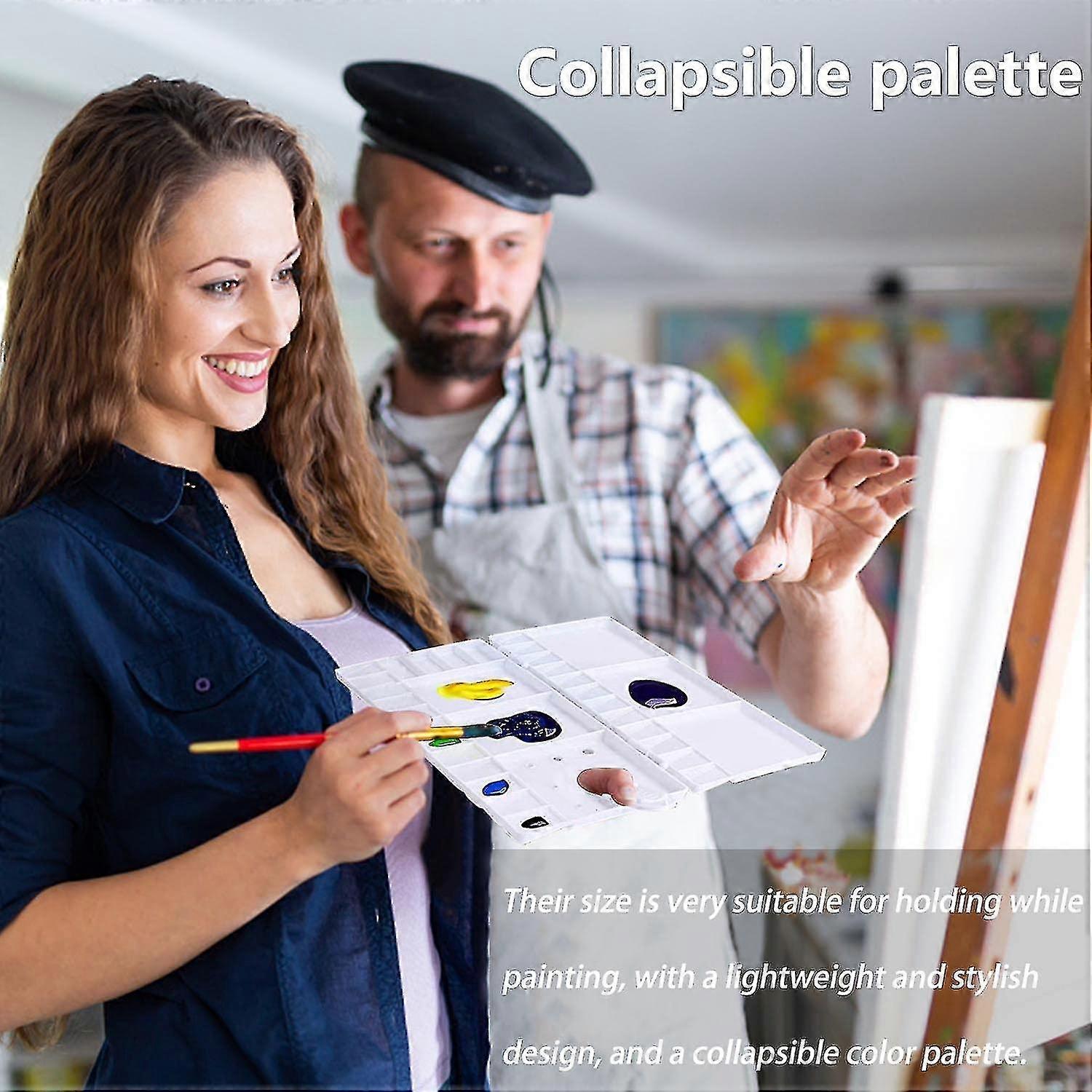 Paint Palette Watercolour Mixing Palette, Portable Folding Paint ...