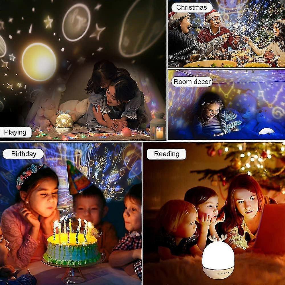 Baby Projector Night Light, LED Child Night Light Musical and Luminous ...