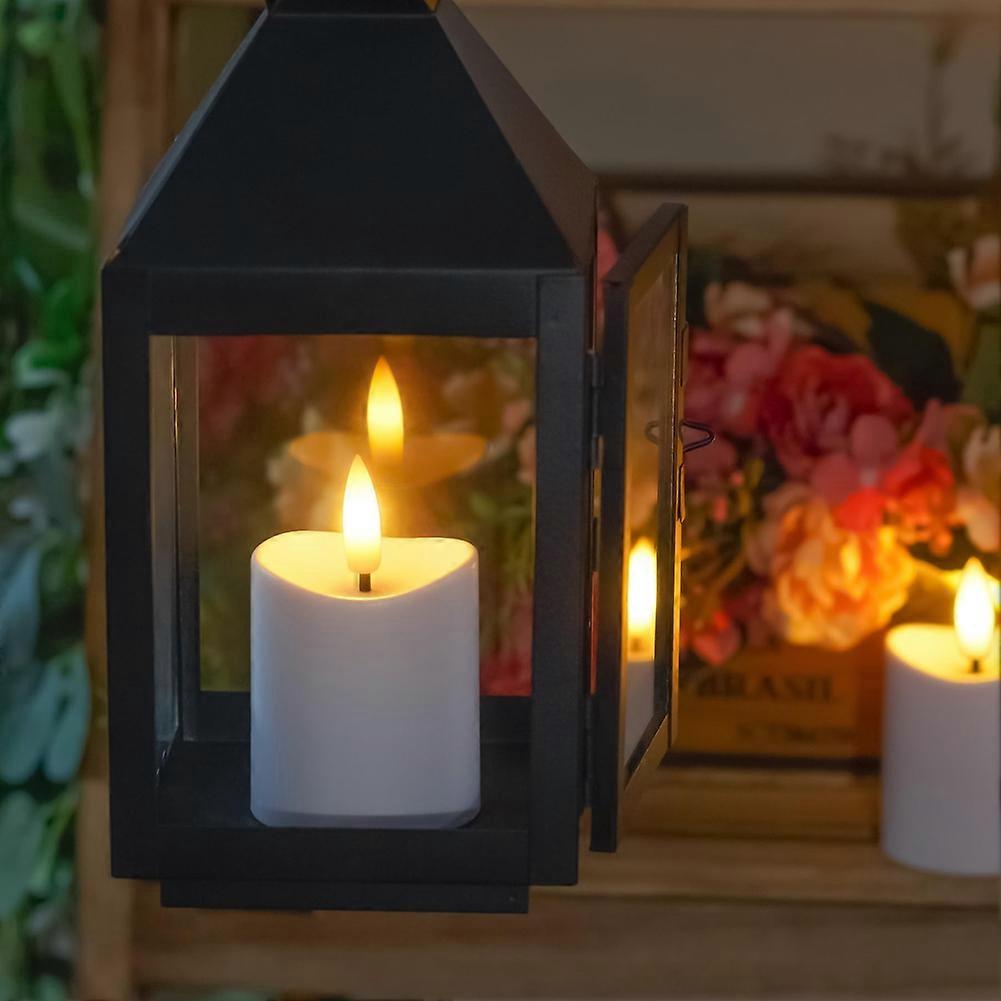 LED Candles, Flickering Flameless Candles,Rechargeable Candle, Real Wax ...