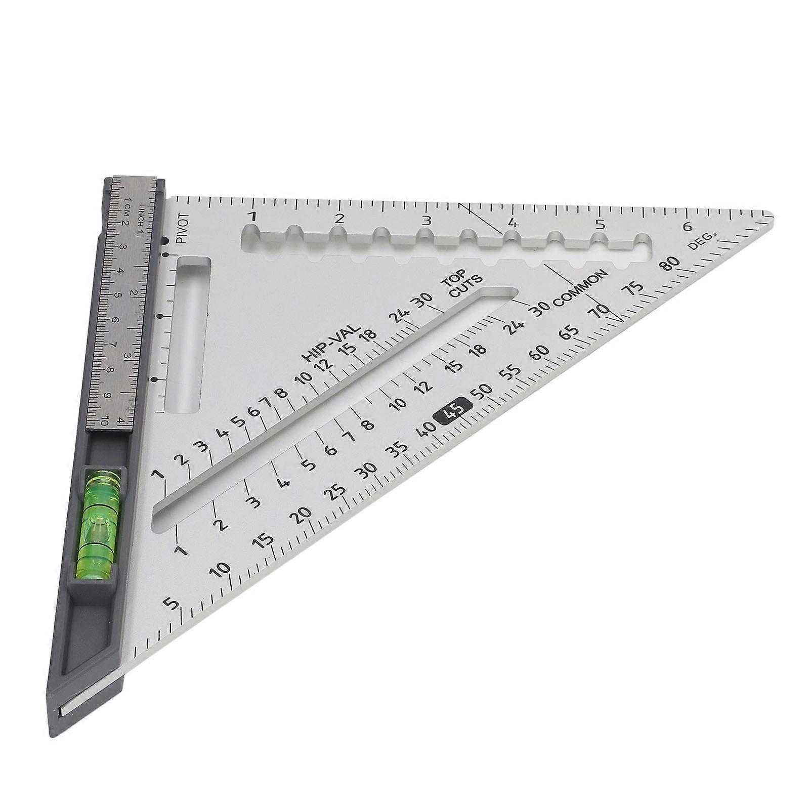 7 Inch Rafter Square with Level High Accuracy Aluminum Alloy Detachable ...