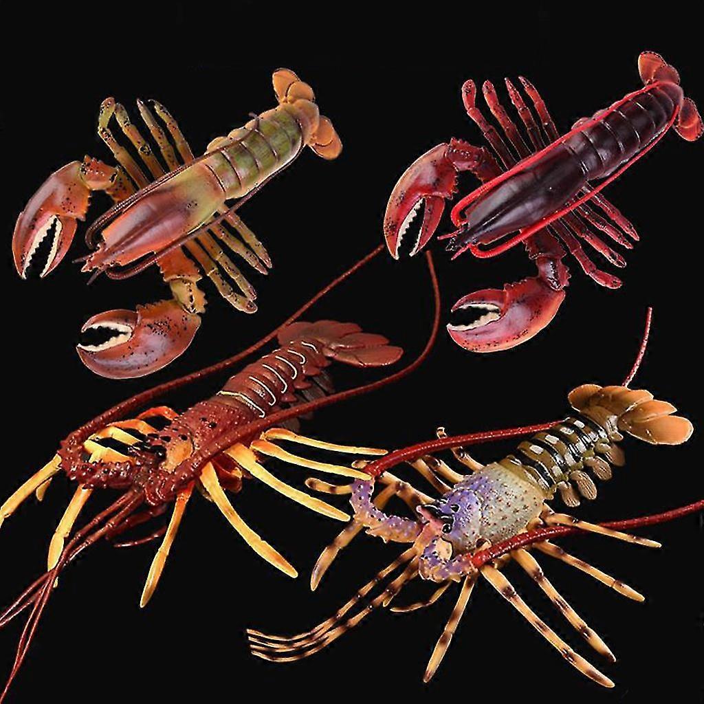 Sea Lifelike Lobster Fish Statue Model Figurine For House Room Tabletop ...