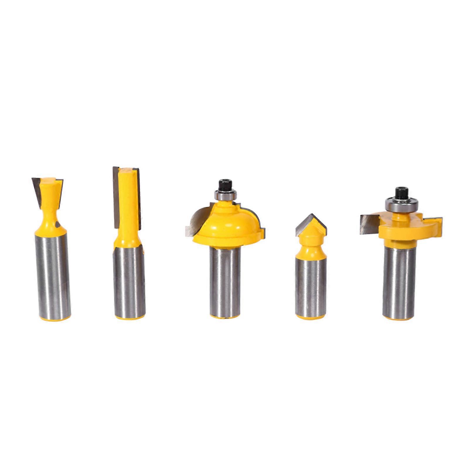 35pcs 1/2 inch Shank Router Bits Set Woodworking Milling Cutter Bits ...