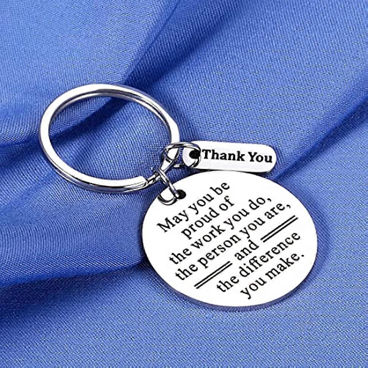 Coworker Leaving Gifts Thank You Inspirational Keychain Team ...
