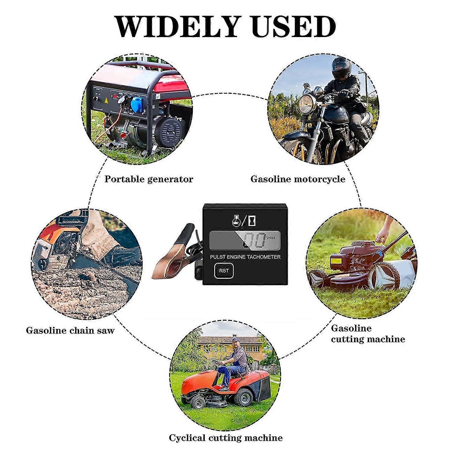 Digital Tachometer Small Digital Engine Tachometer Inductive Tachometer ...