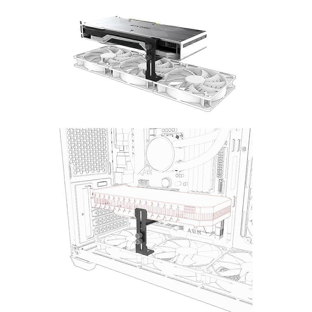 Metal GPU Support Bracket for Computer Case, Improve Cooling Efficiency ...