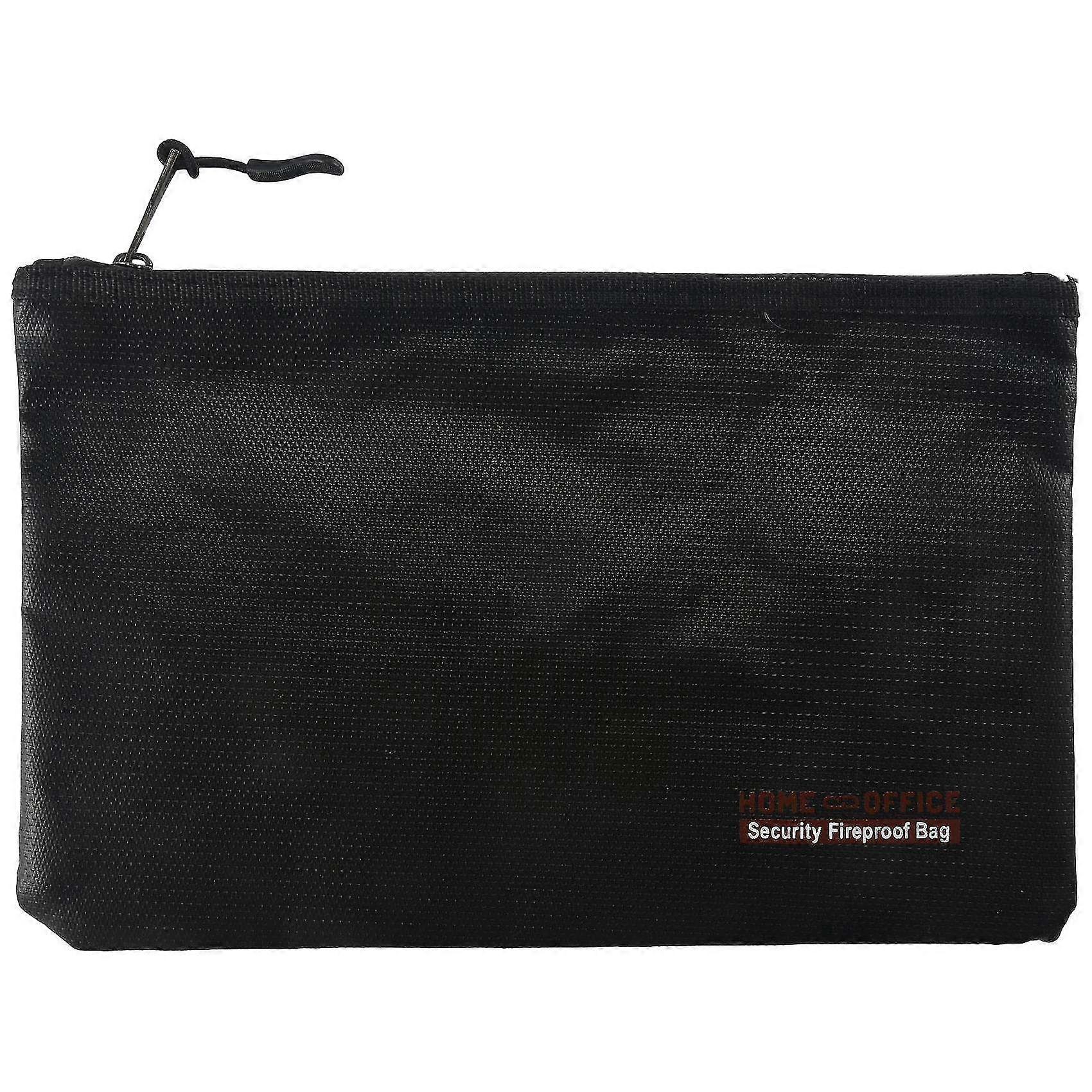 Fireproof Money Safe Document Bag. Non-itchy Silicone Coated Fire ...