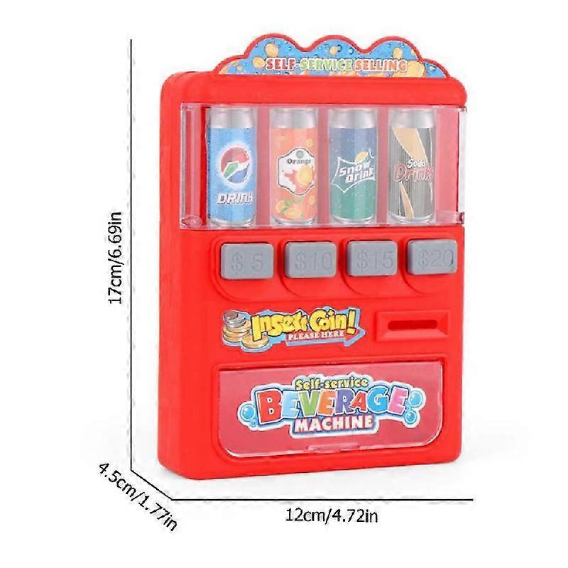 Kids Toys Mini Vending Machine Children Coin-operated Beverage Candy ...