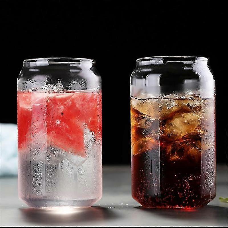 4 Pack Can Shape Glass Fashion Water Milk Juice Simple Juice Cup Beer ...